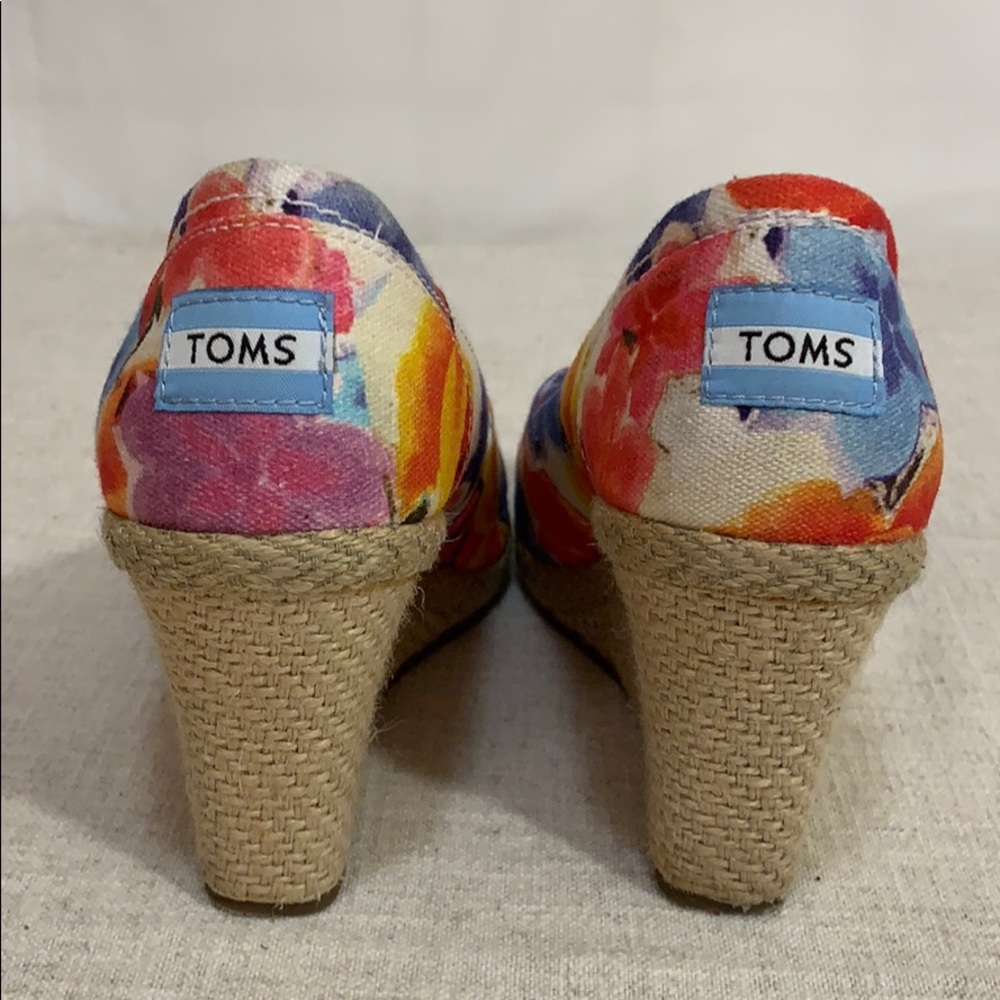 Toms Floral Wedge Heel - Gem